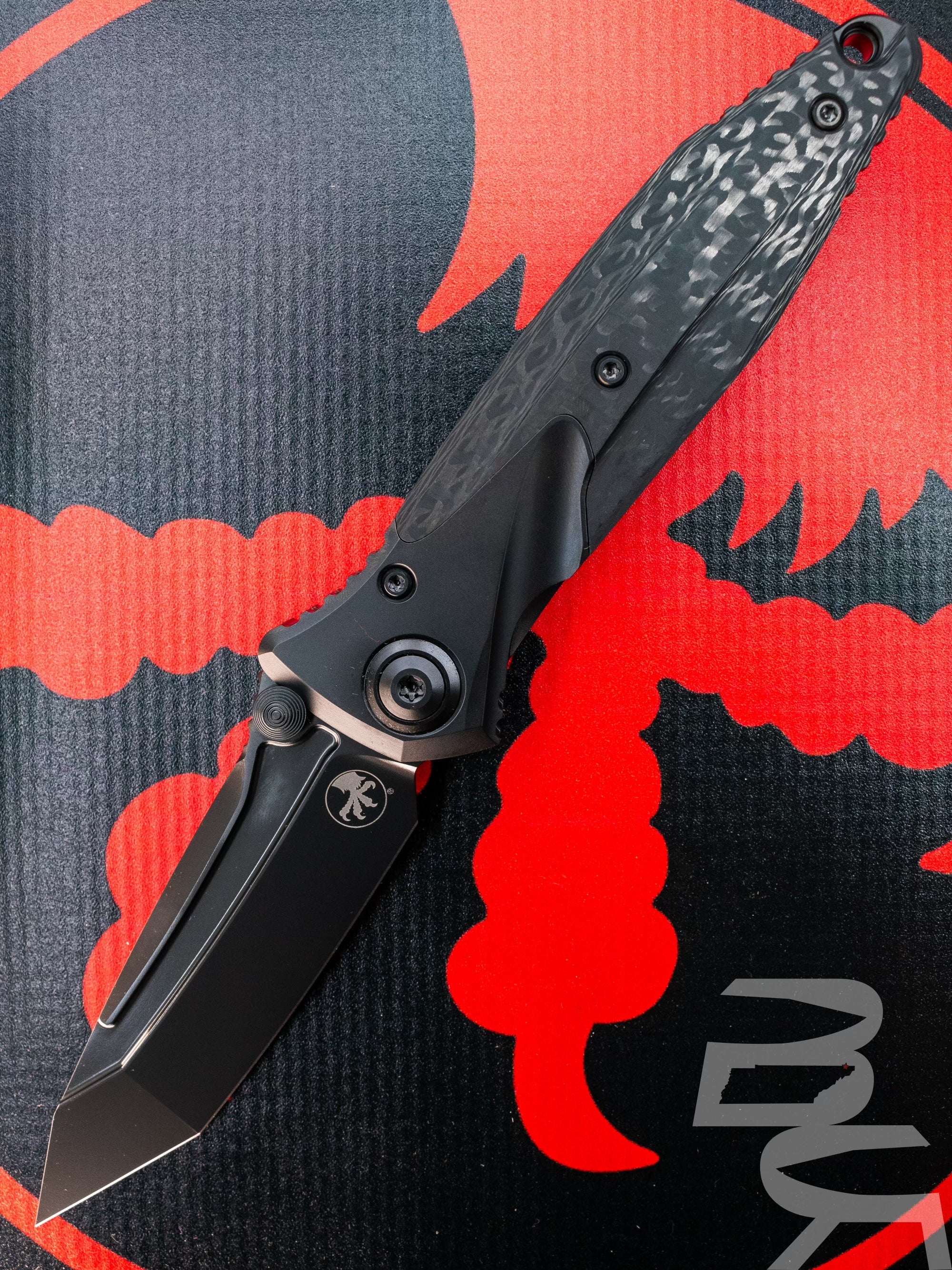 Microtech Socom Bravo T/E Signature Series DLC Titanium Hardware DLC S – BR OP