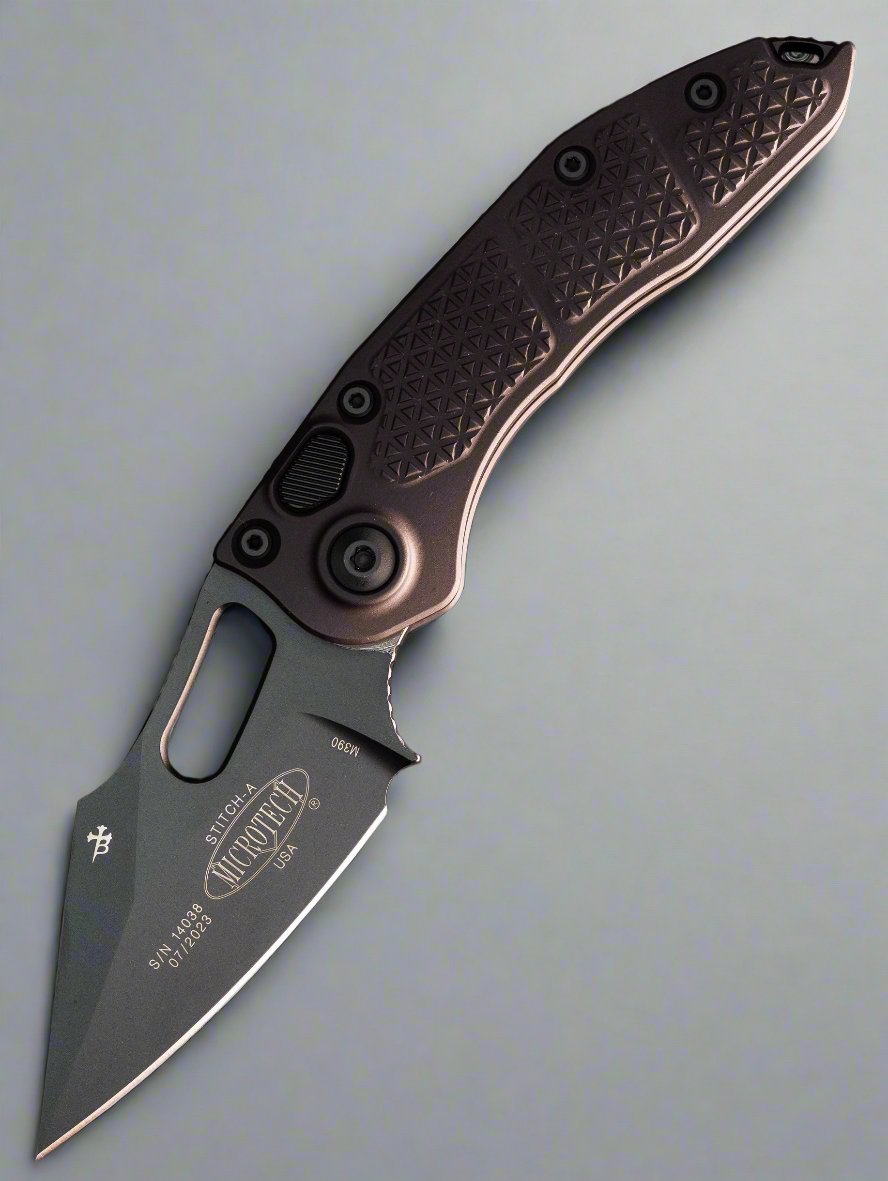 Microtech/Borka Blades 169-1T Tactical AUTO Stitch Folding Knife 3.625