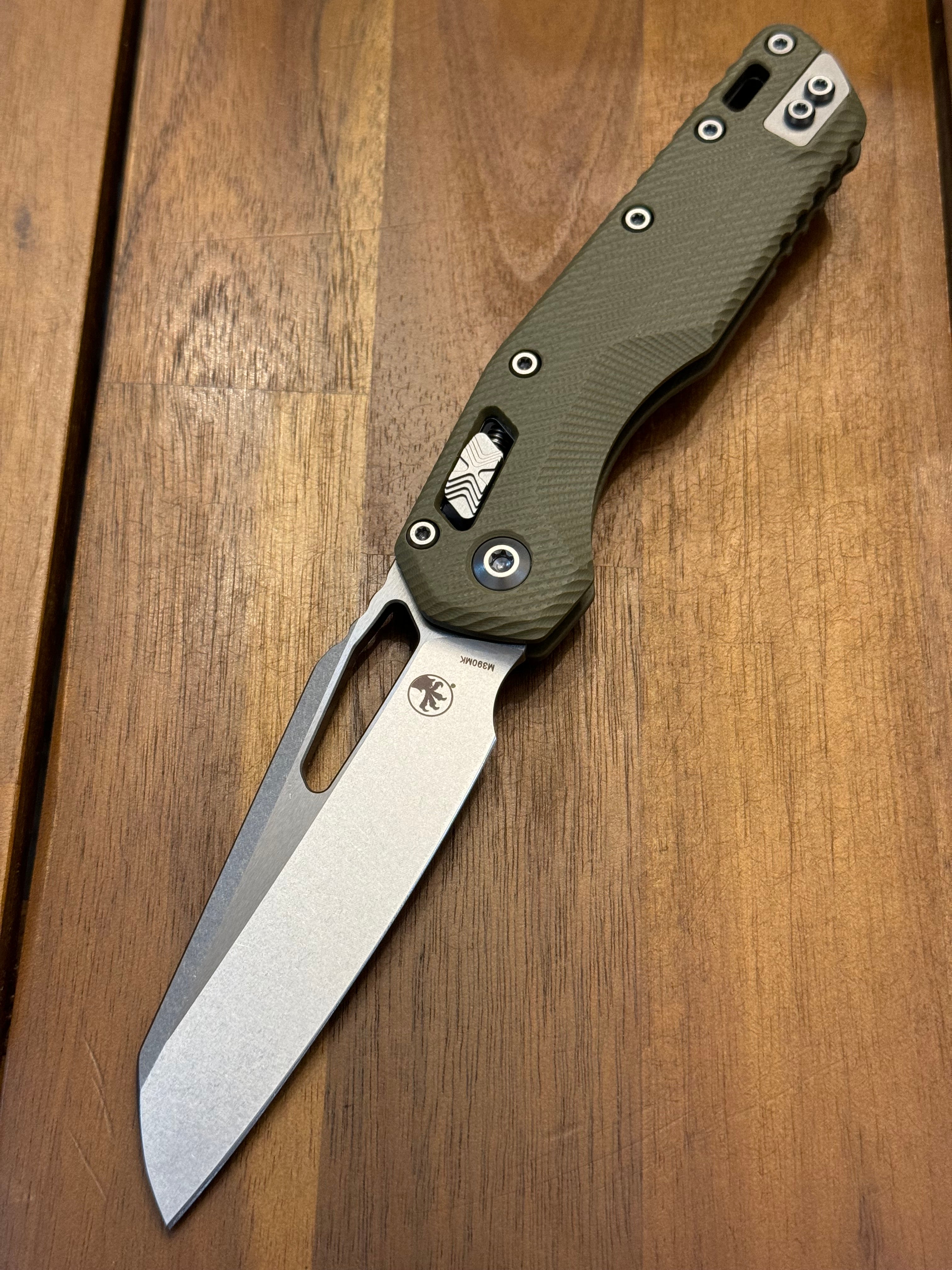 Microtech Knives MSI RAM LOK OD Green Fluted G-10 & Stonewash M390MK 2 ...