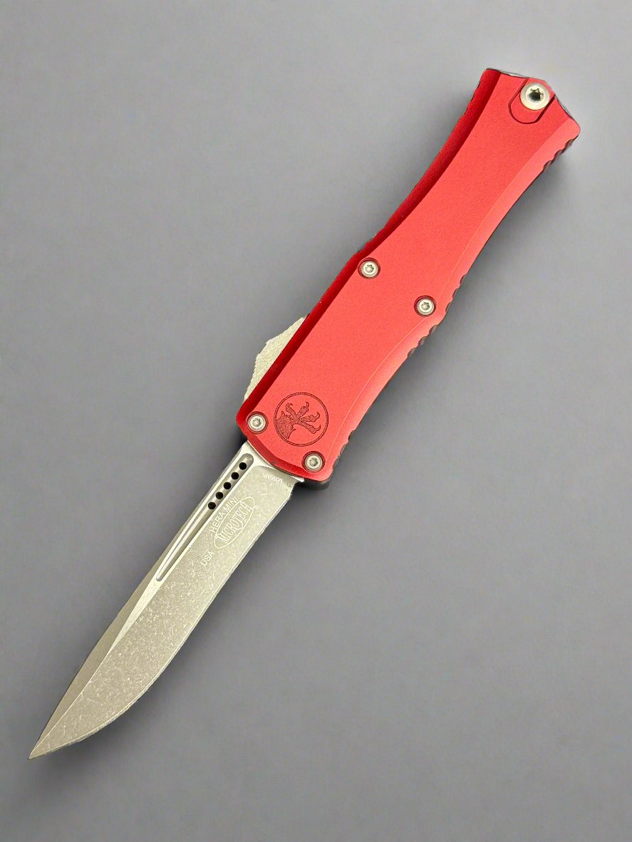 Microtech Knives Mini Hera Apocalyptic Recurve M390MK w/ Merlot Handle ...