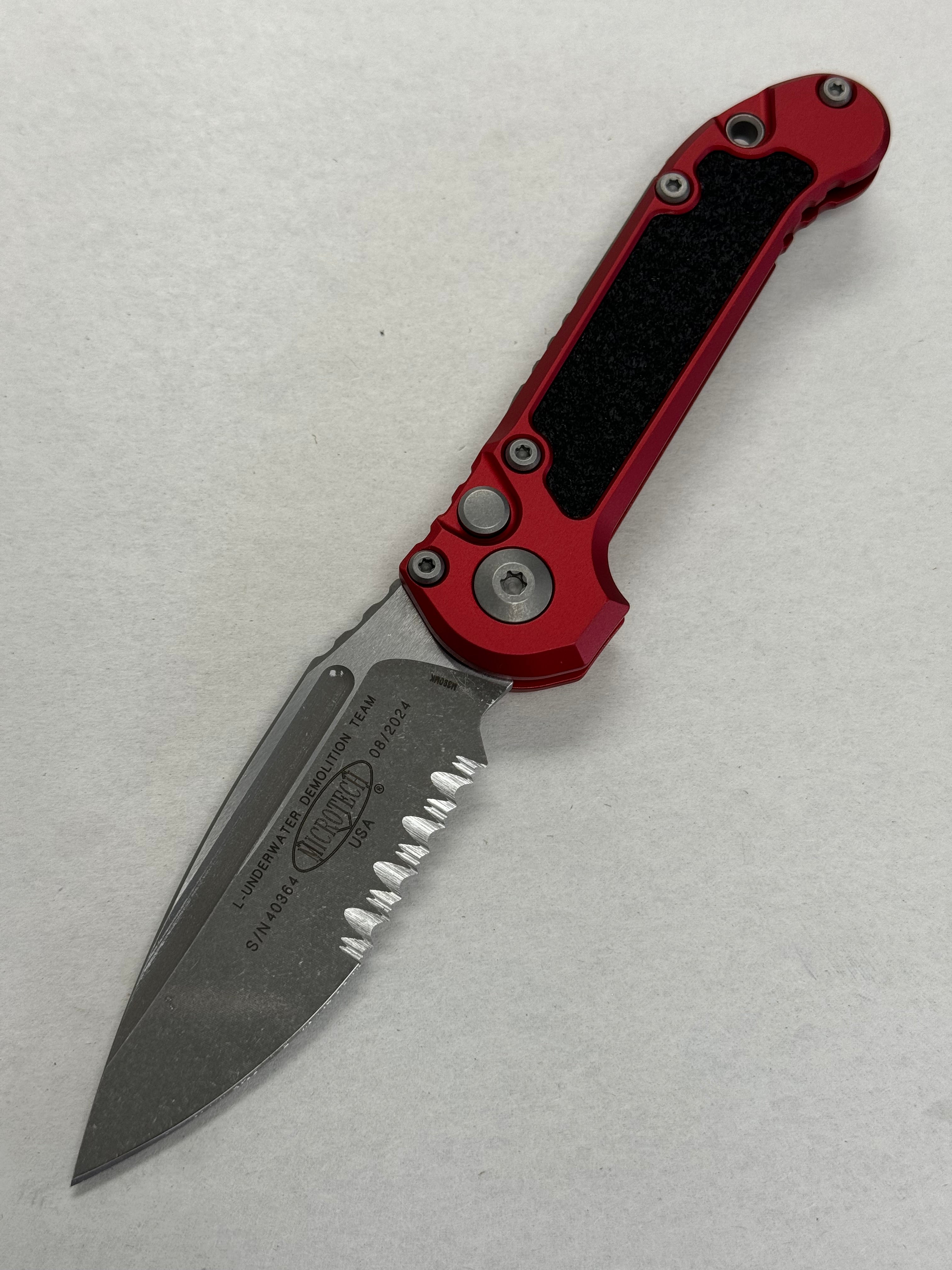 Microtech Knives LUDT Gen III Apocalyptic Partial Serrated Drop Point ...