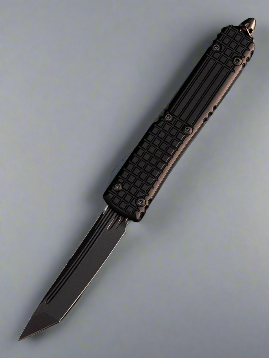 Microtech 123-1UT-DSH Ultratech Shadow Frag AUTO OTF 3.46" Black DLC T