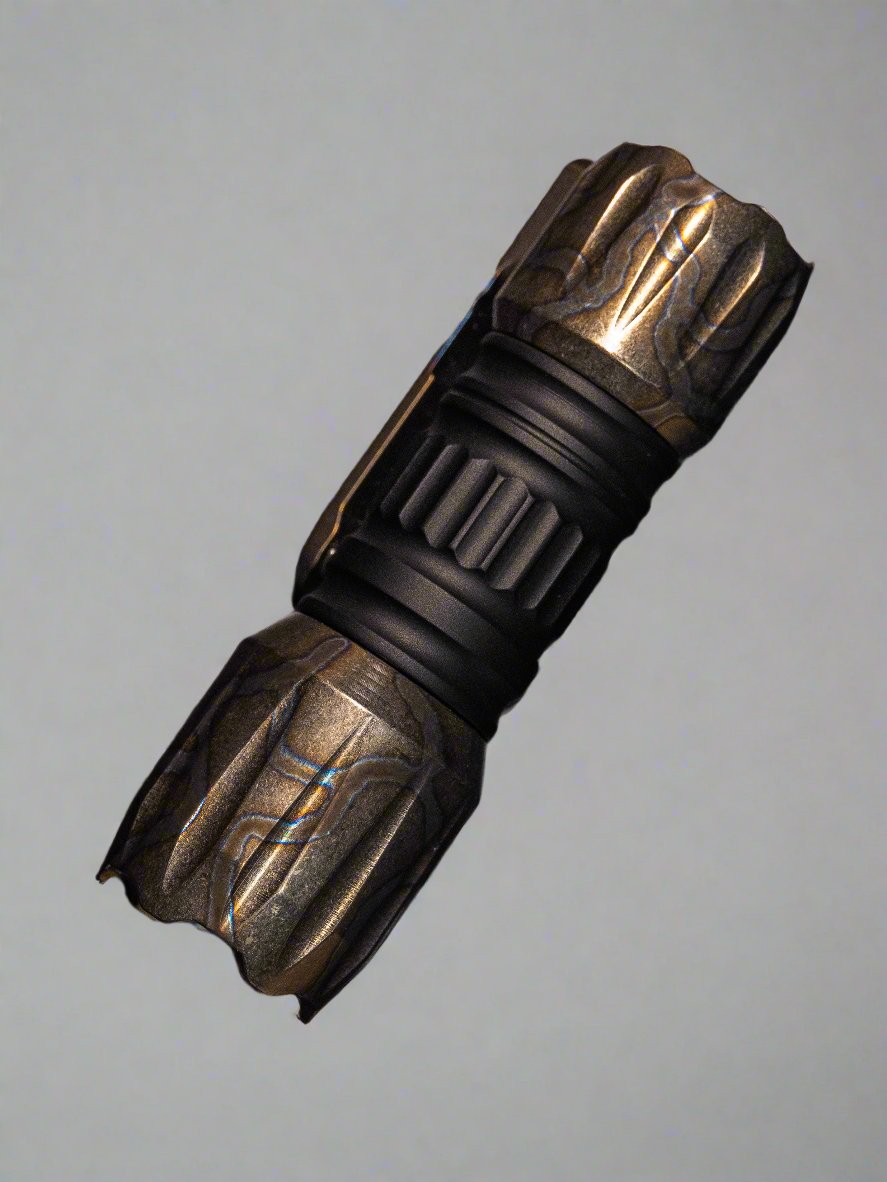 Heretic Hyperion Tactical Flashlight Titanium Flamed Black Barrel – BR OP