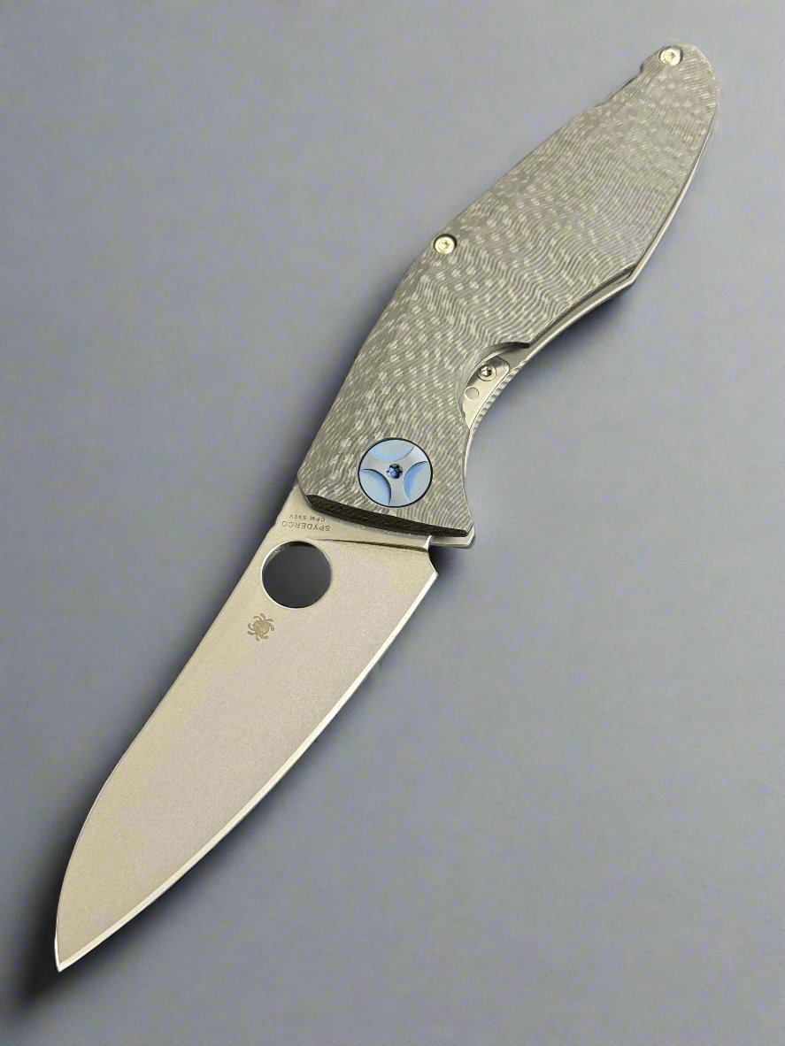 Spyderco Drunken RIL S90v Framelock CF Sinkevich Design – BR-OP
