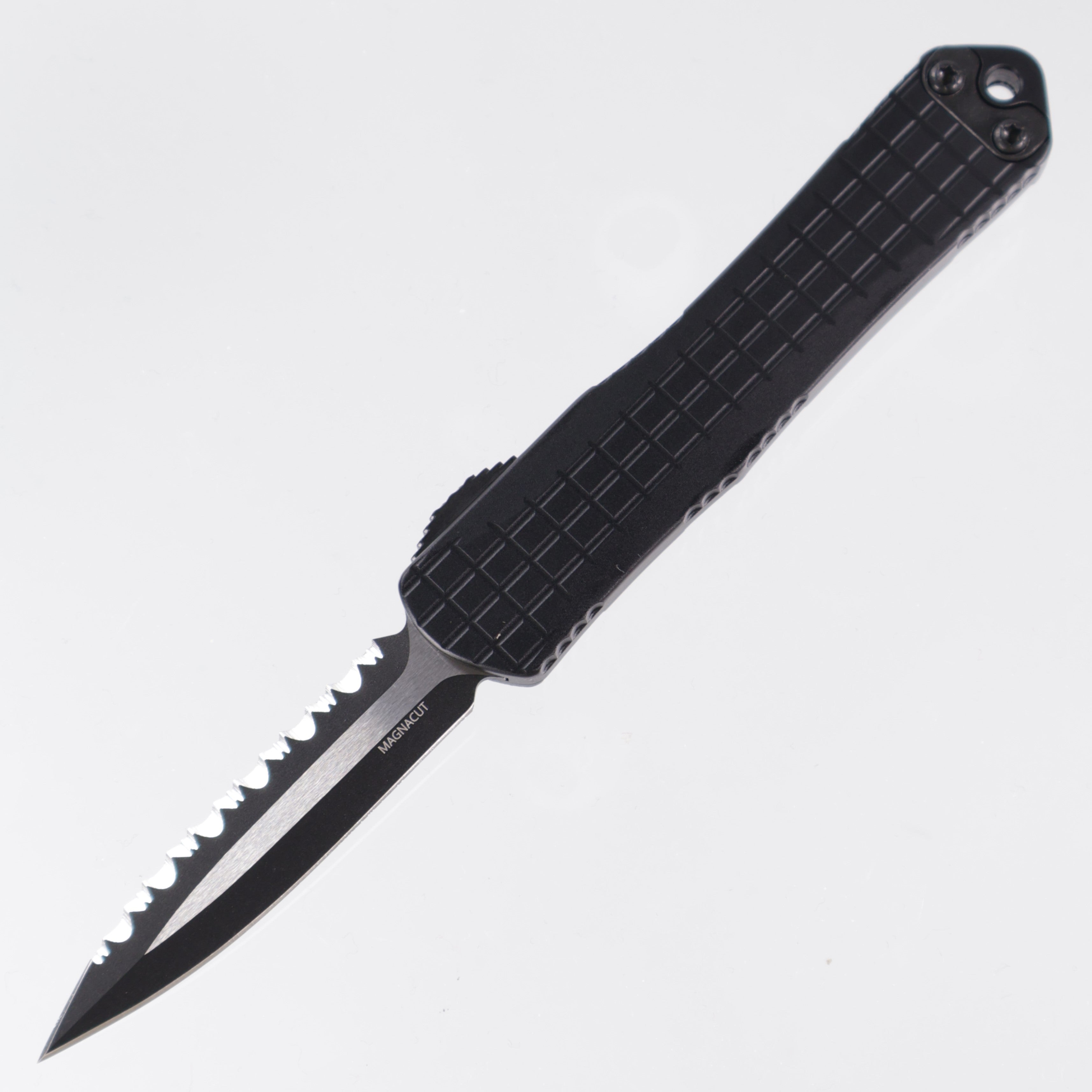 Heretic Manticore S - D/E Two-Tone Magnacut Full Serrated - Black Frag ...