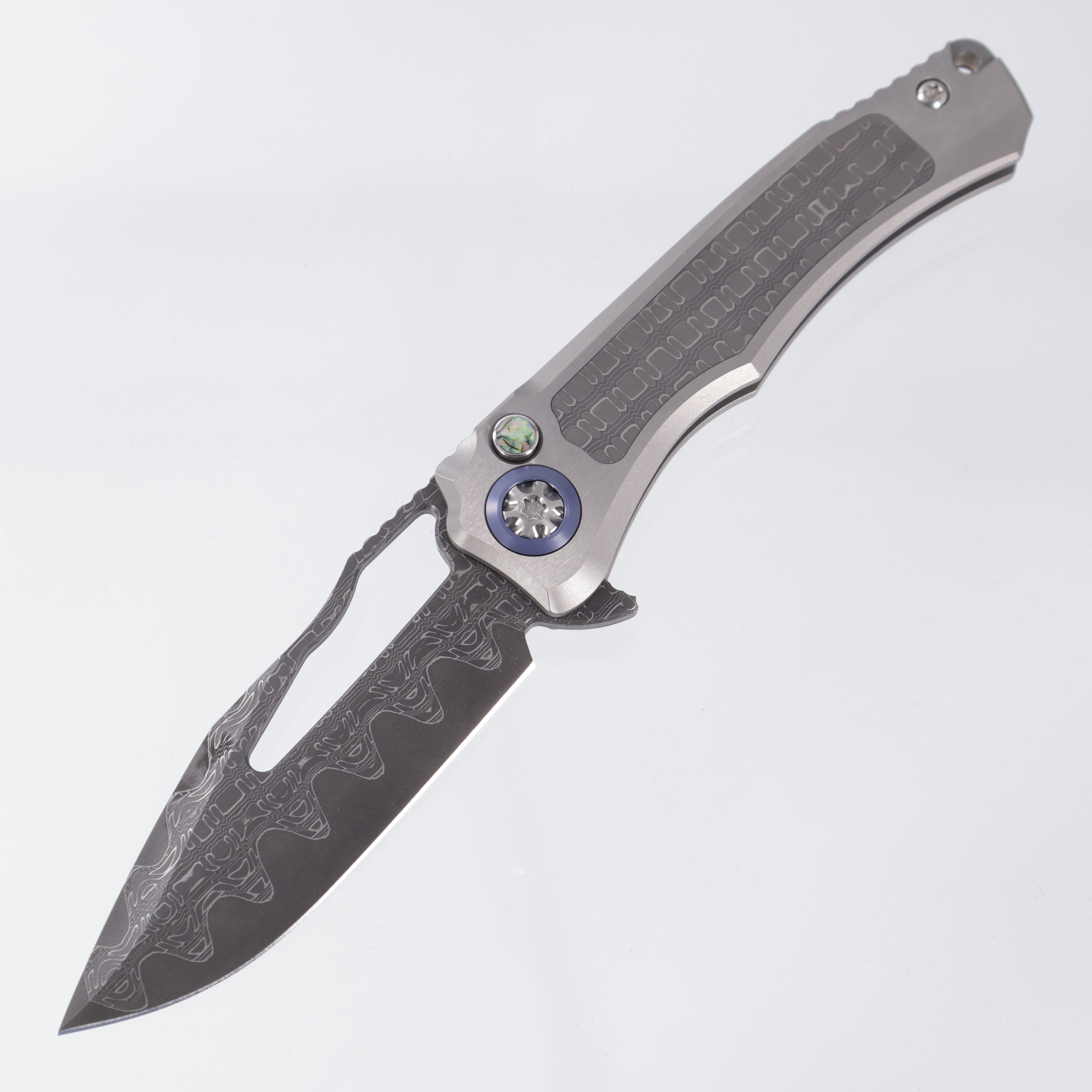 Heretic Wraith V4 Manual Custom - Vegas Forge Reptilian SanMai Blade ...