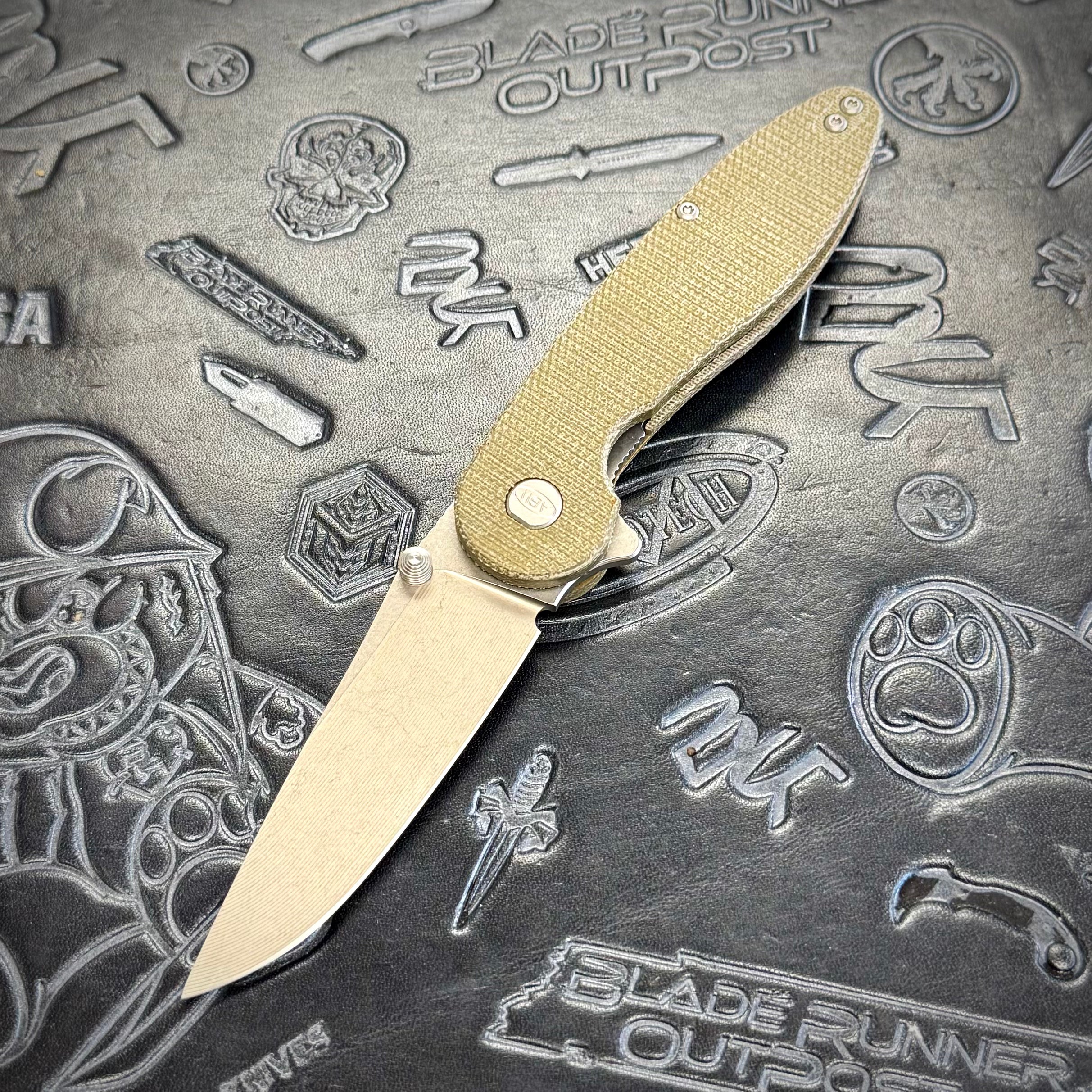 American Bladeworks Model 1 V7 - Green Micarta - Magnacut – BR OP