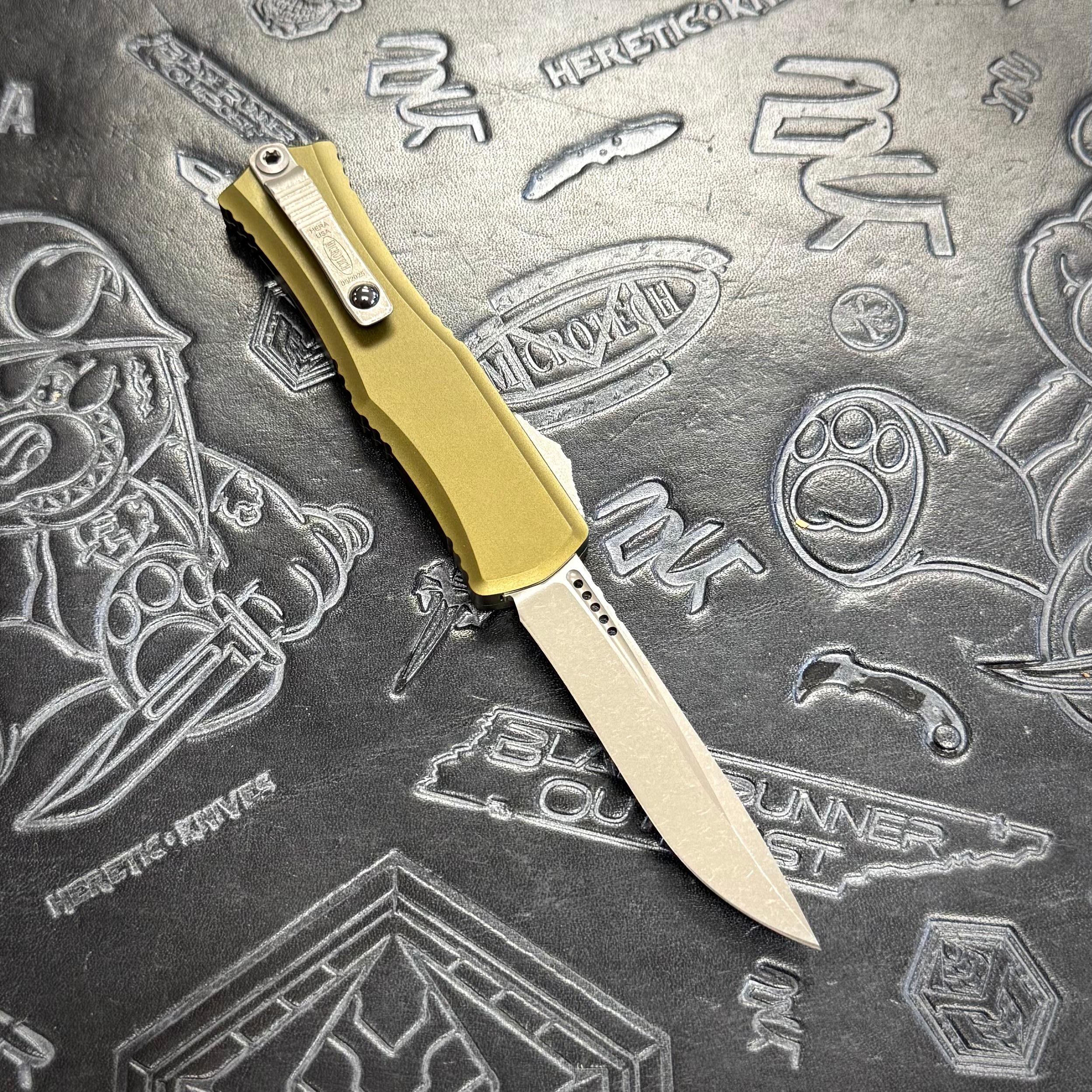 Microtech Hera II Mini - OD Green - Apocalyptic Recurve 1705M-10 APOD ...
