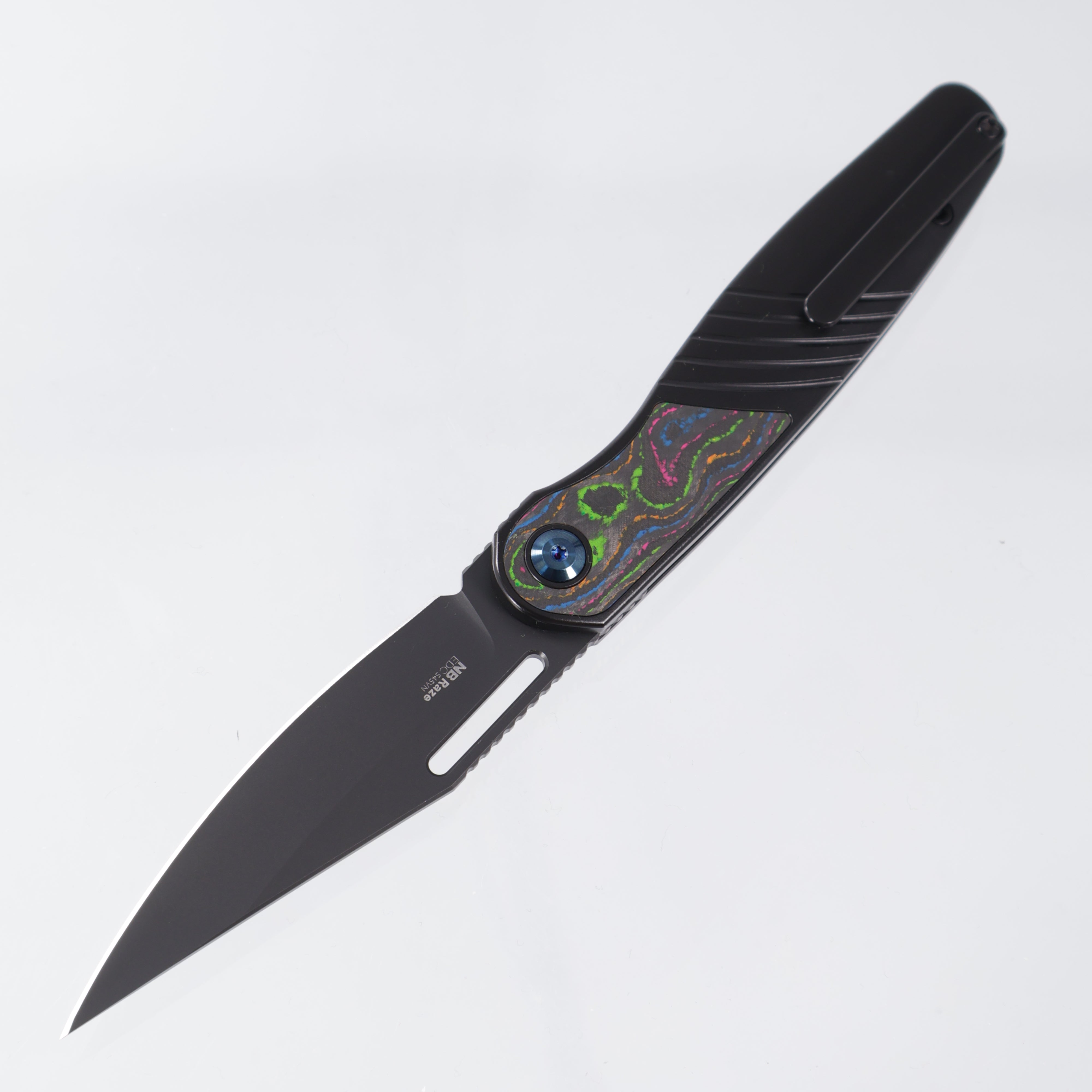 Kizer Raze - 80s Camo Carbon & Titanium - Matte DLC Ultra S45VN - Ki37 ...