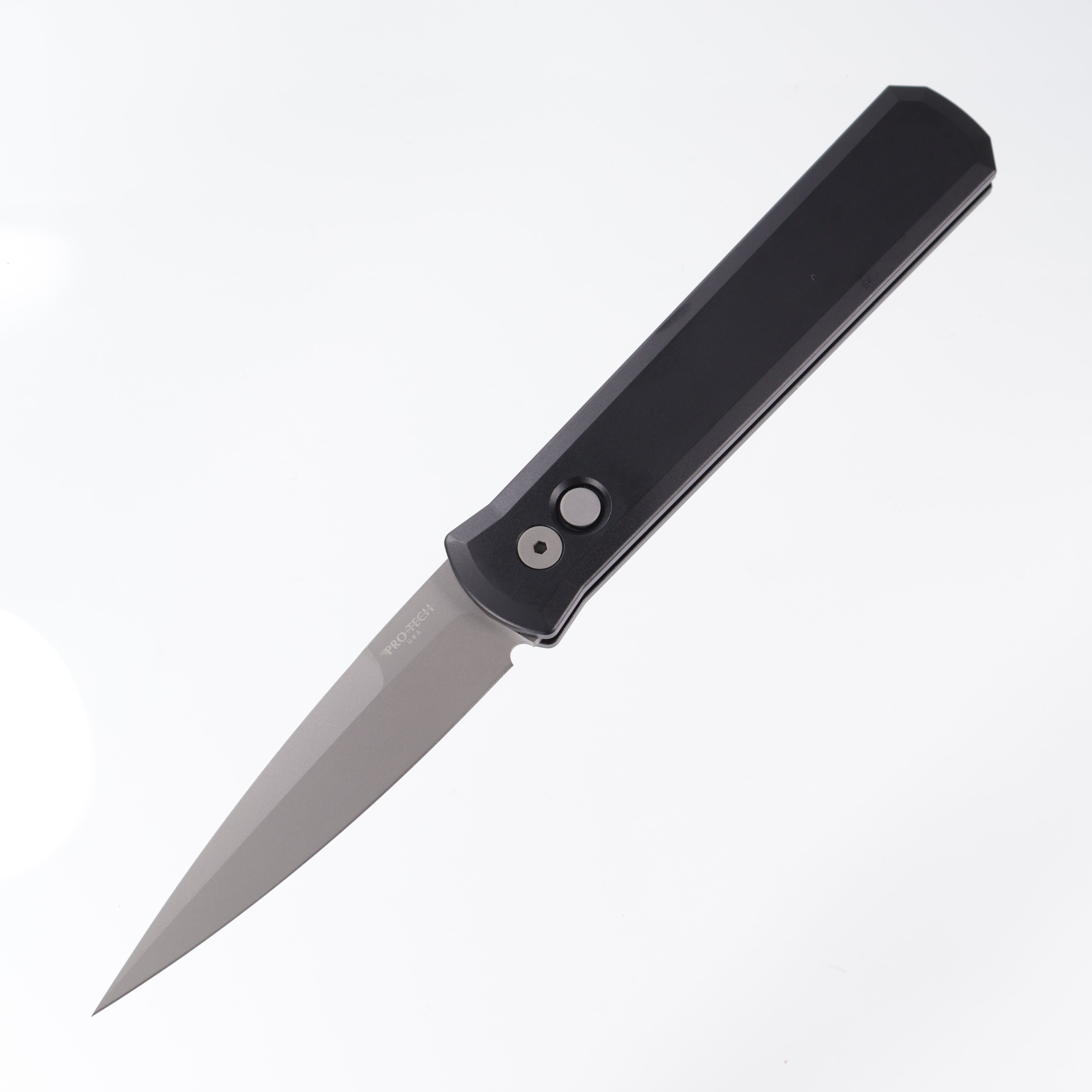 Protech Godfather 920 - Black Handle - Beadblast 154CM