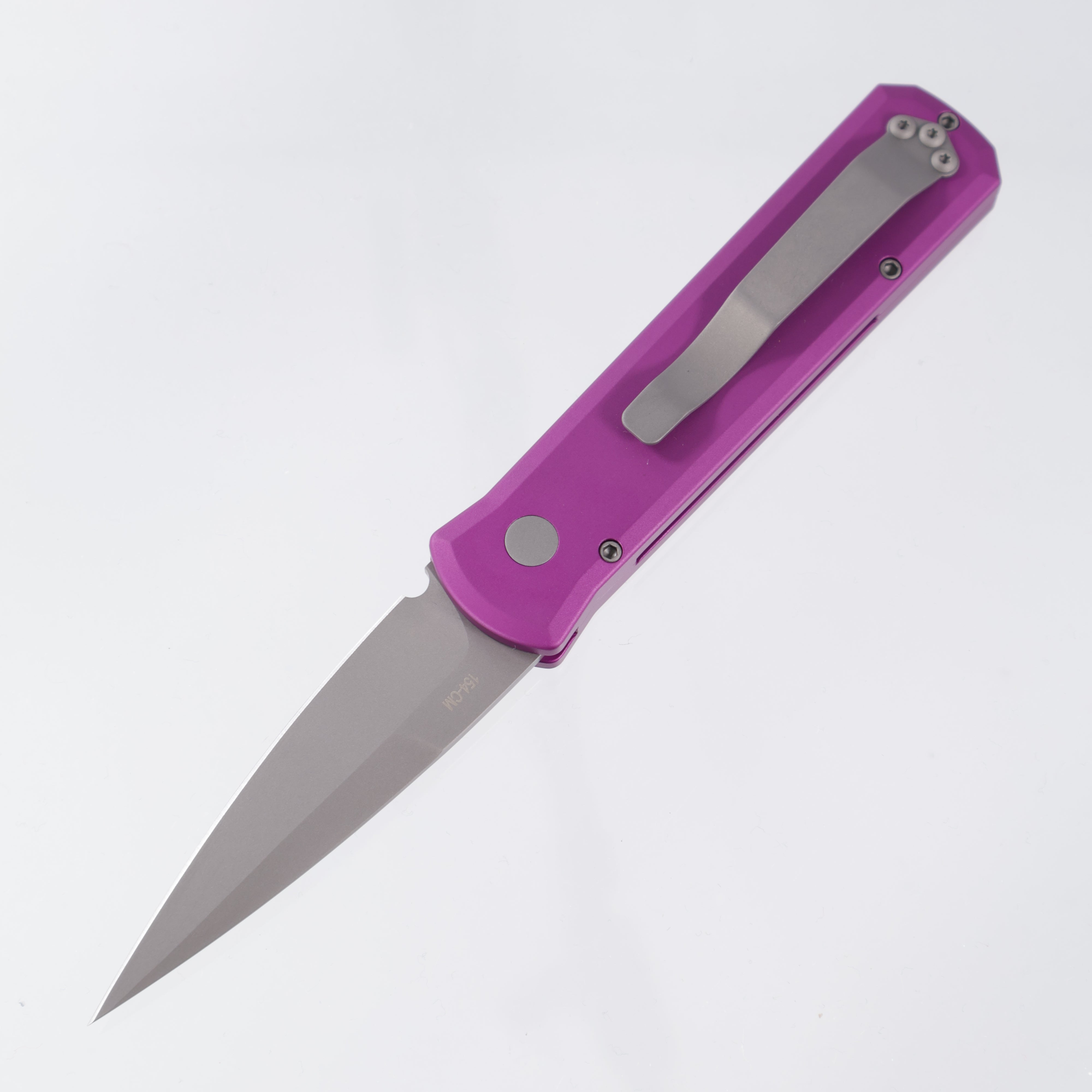 Protech Godson 720-PURPLE - Purple Handle - Beadblast 154CM – BR OP