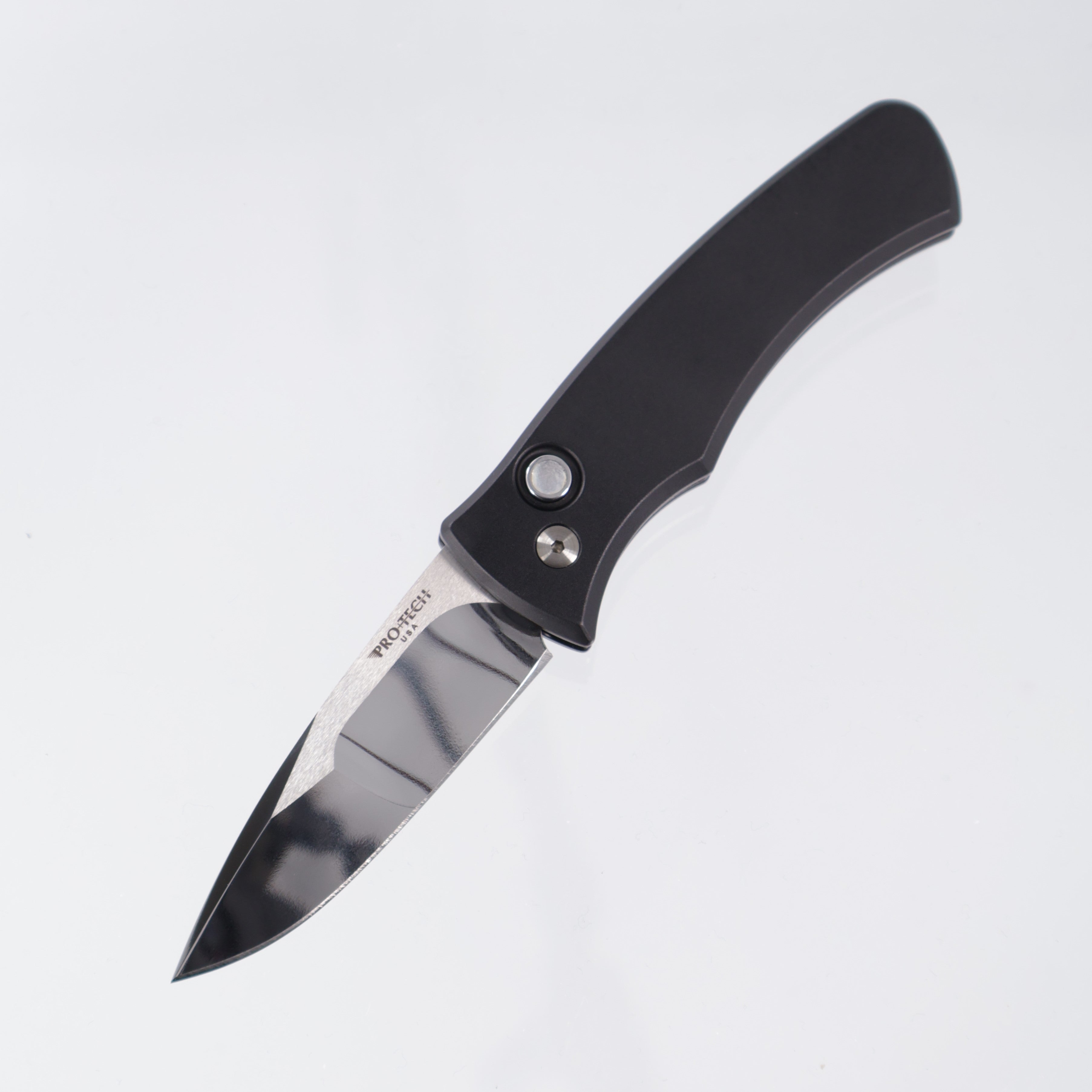 Protech Duke 2025 Custom 003 - Black Handle w/ Mother Of Pearl button ...