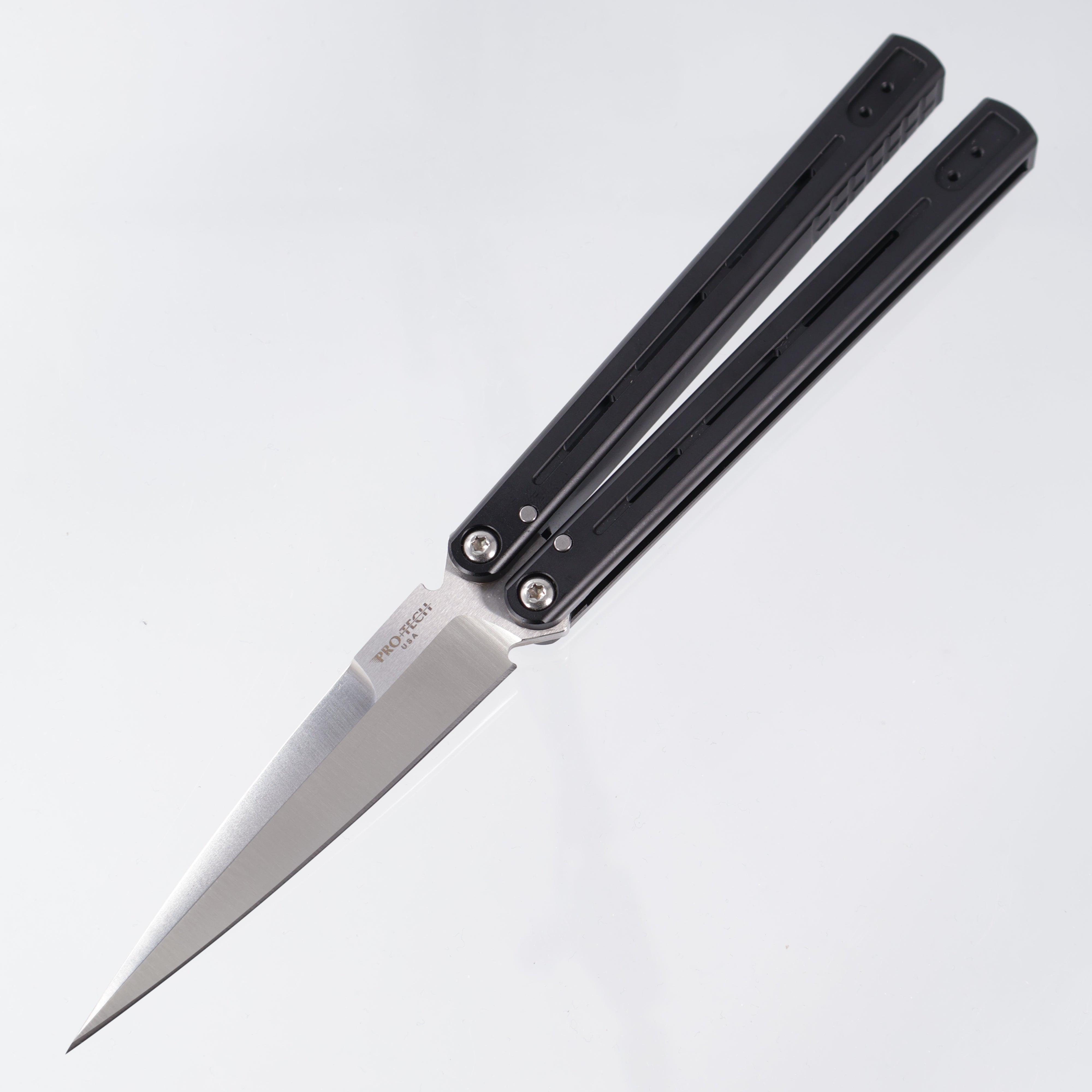 Pro-Tech FlyFather 2 - Black Channel Aluminum Handles - Satin 154CM ...