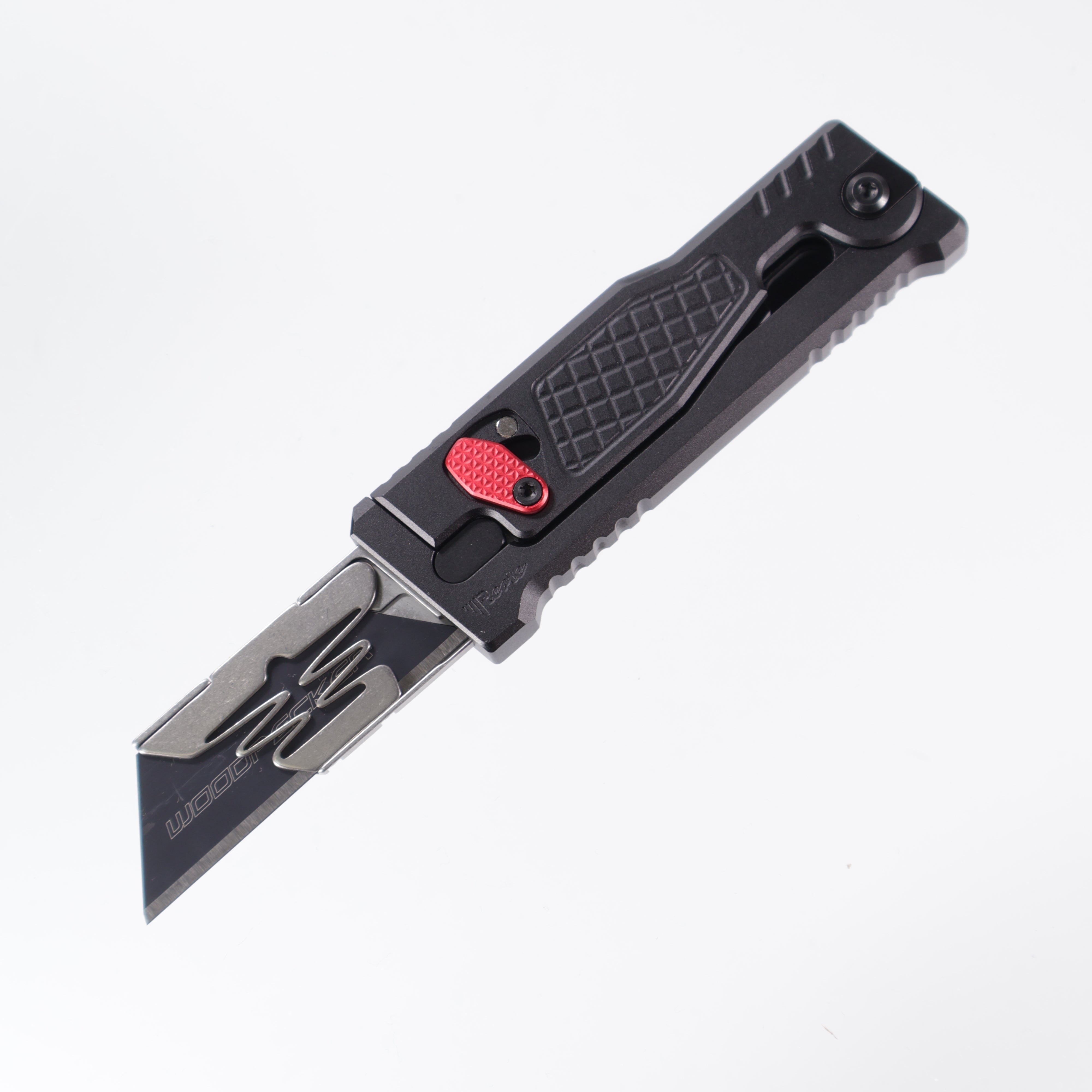 Reate EXO-U Utility - Diamond Pattern Black, Aluminum Handle Box Cutte ...