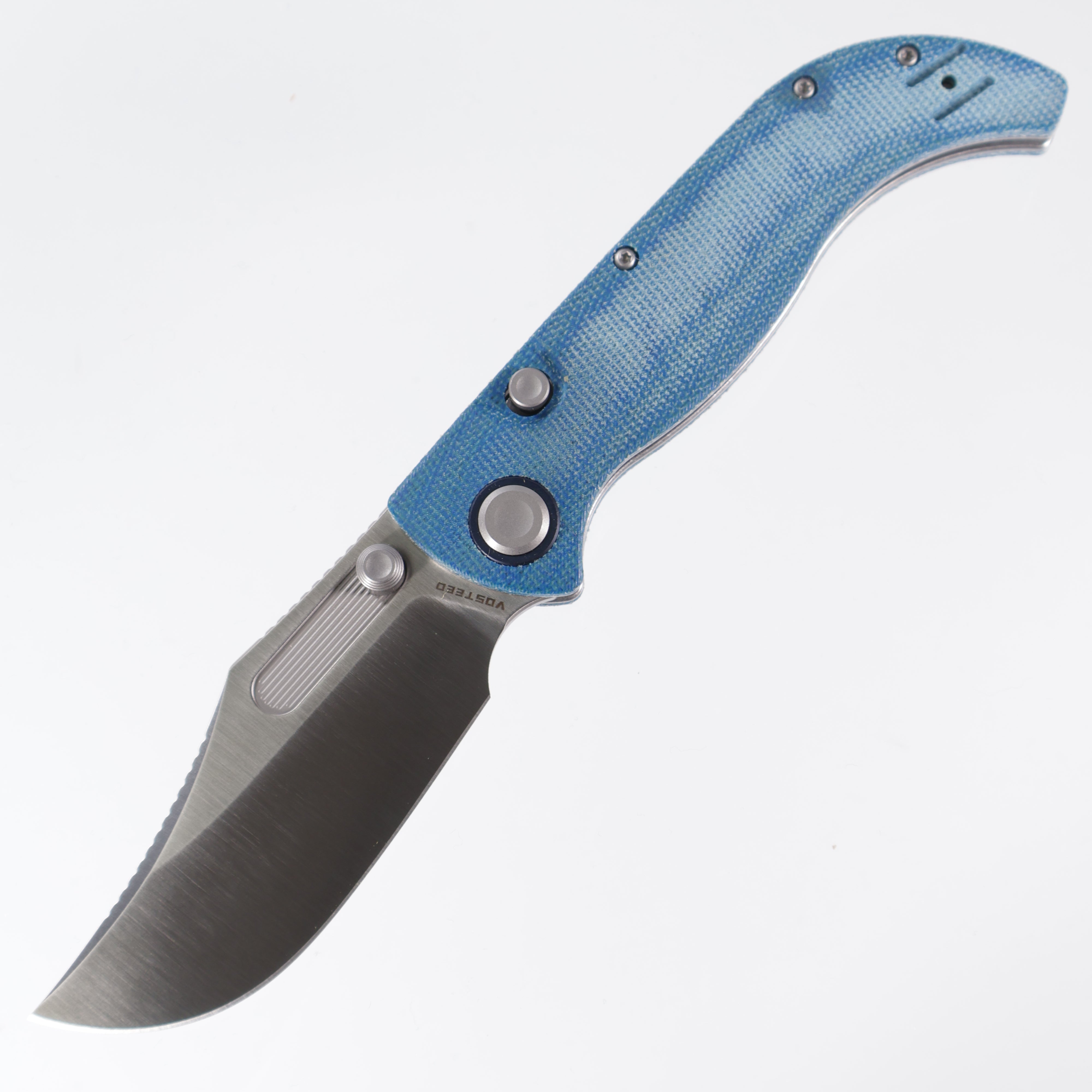 Vosteed Naga - Blue Norplex UltreX Micarta - Satin S35VN A3901 – BR-OP