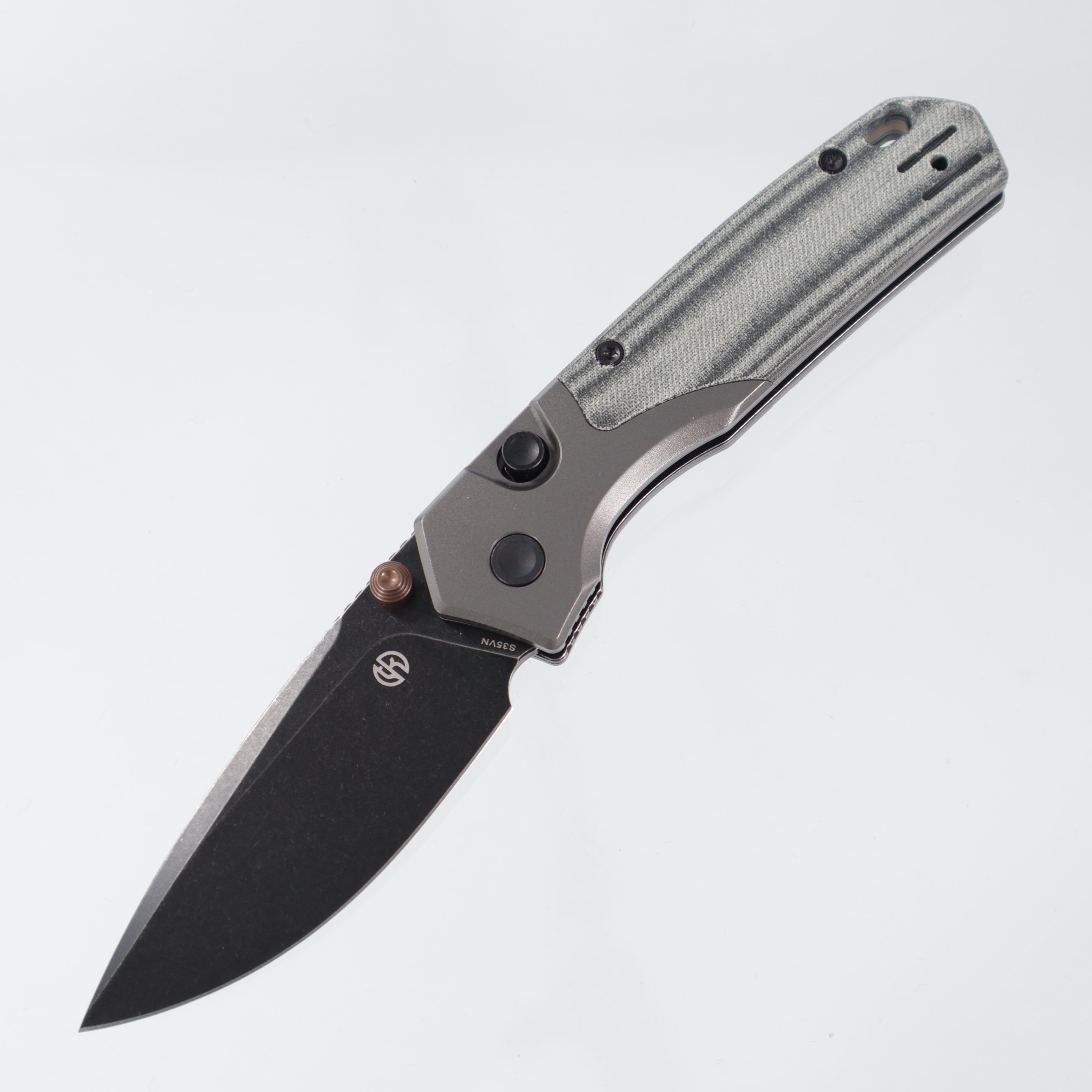 Vosteed Psyop 299 - Black Norplex UltreX™ Micarta - S35VN Blackwash ...